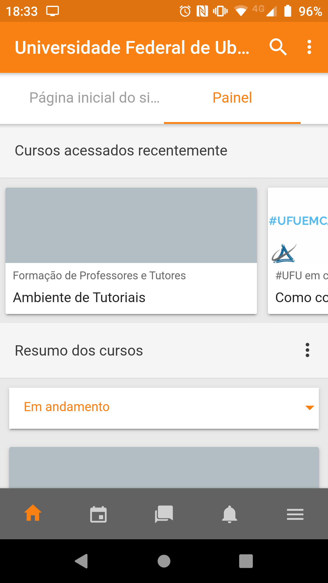 Manual do Aluno - Moodle: Acessando o Moodle através de dispositivos móveis